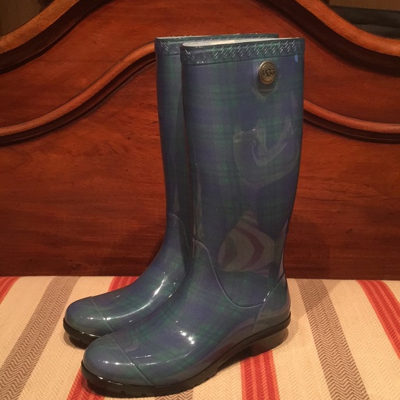 UGG | Shoes | Ugg Womens Shaye Plaid Rain Boots | Poshmark
